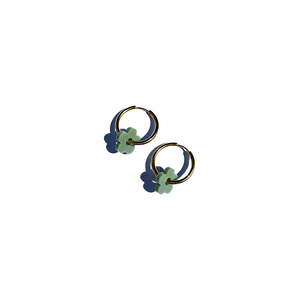 mini daisy hoop | eucalyptus green – Concrete Jellyfish