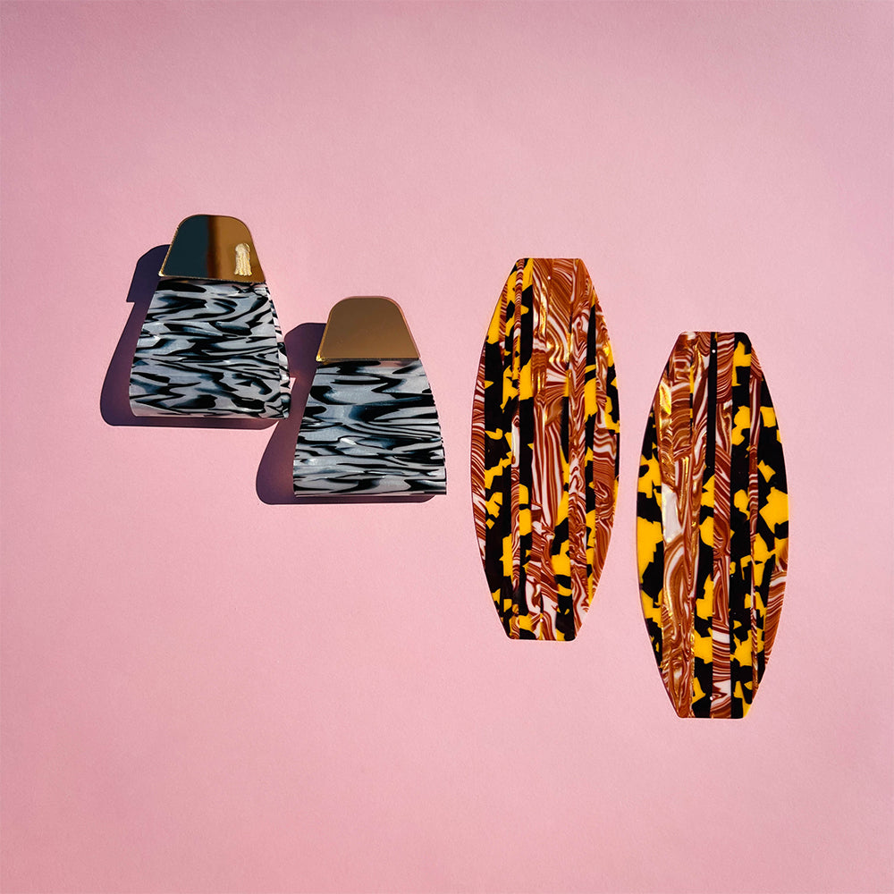 hoop skins | statement | tortoise stripe & blurred – Concrete Jellyfish